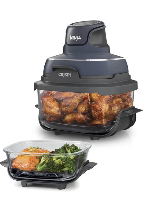 NINJA CRISPI AIR Fryer 3.8L FN101UKGY Portable 4-in-1 Cyber Space Blue ...