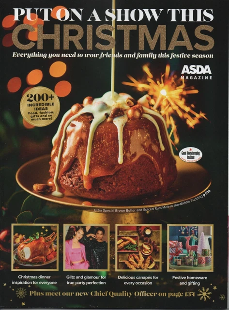 ASDA NOVEMBER / December 2023 magazine Christmas recipes £3.50 ...