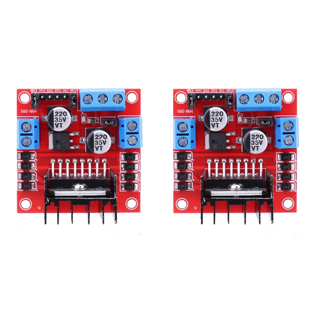 L298N DC MOTOR Driver Module Dual H-Bridge 5V for Smart Car (Chip ...