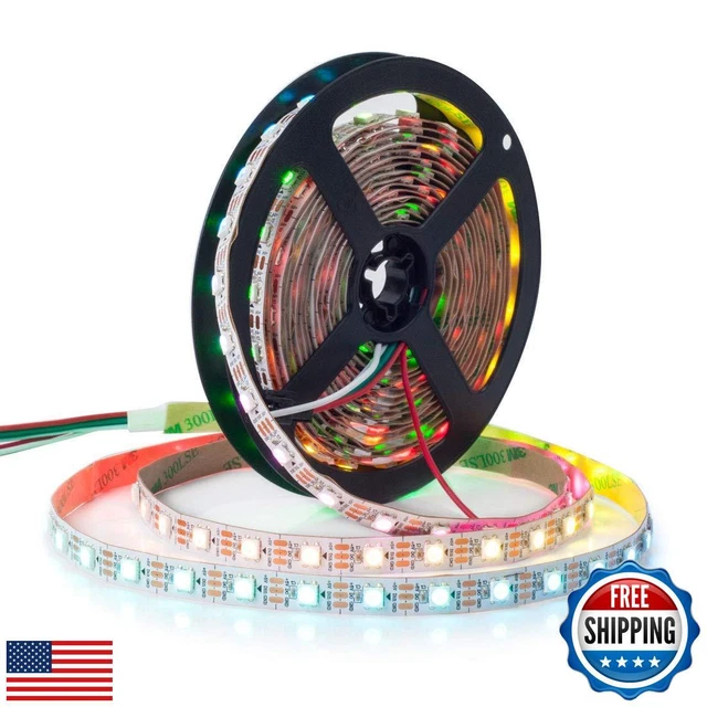 BTF-LIGHTING WS2812B RGB ECO LED Strip, Chasing Effects 5050SMD ...