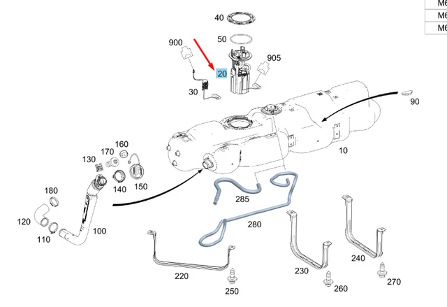 MERCEDES-BENZ SPRINTER W907 Kraftstofftank Liefermodul A9074702500 NEU ...