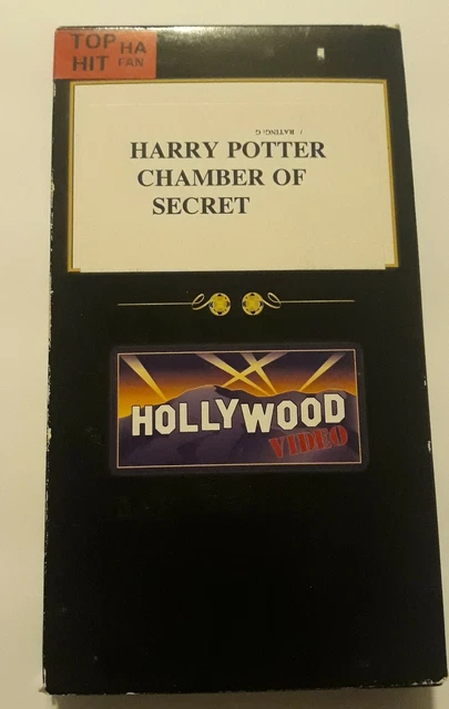 HOLLYWOOD VIDEO HARRY Potter and the Chamber of Secrets VHS 2003 Rental ...