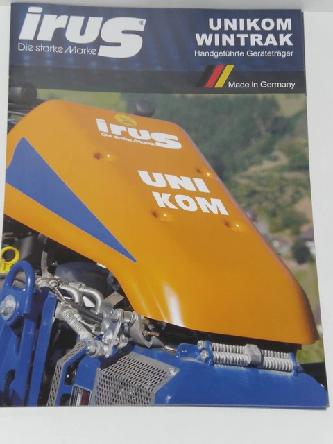 IRUS HANDGEFÜHRTE GERÄTETRÄGER, Einachser, Motormäher Prospekt von 2020 ( 5537 ) EUR 4,59 ...