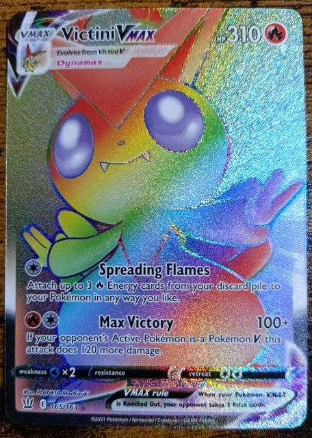 POKEMON VICTINI VMAX BST 165 Battle Styles Secret Rare English Near ...
