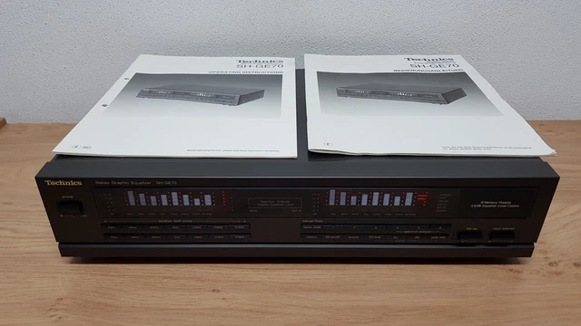 TECHNICS SH-GE70 2X7 Band Stereo Graphic Equalizer - Spectrum Analyzer ...