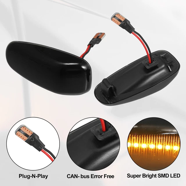 1 PAIR LED Side Indicator Marker Light A2108200921 A2108200421 for ...