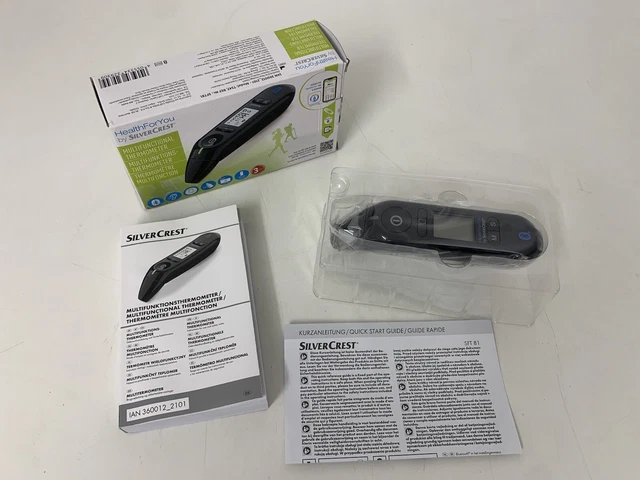 SILVERCREST MULTIFUNKTIONSTHERMOMETER SFT 81 mit App Fieber Thermometer ...