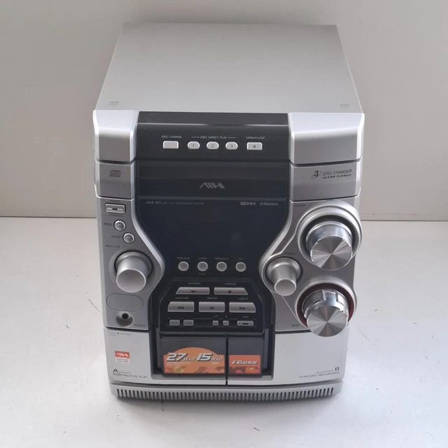AIWA JAX-N1 HI-FI Component System 3 Disc Changer, Radio and Cassette ...