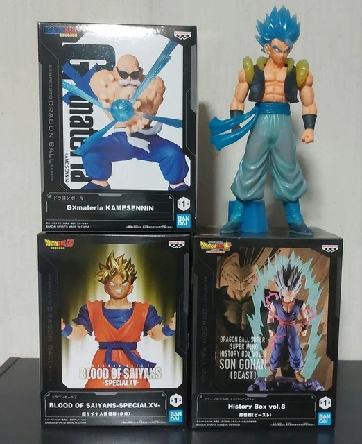 DRAGON BALL FIGURE Gohan Beast Master Roshi Gogeta Grandista Bandai Lot ...