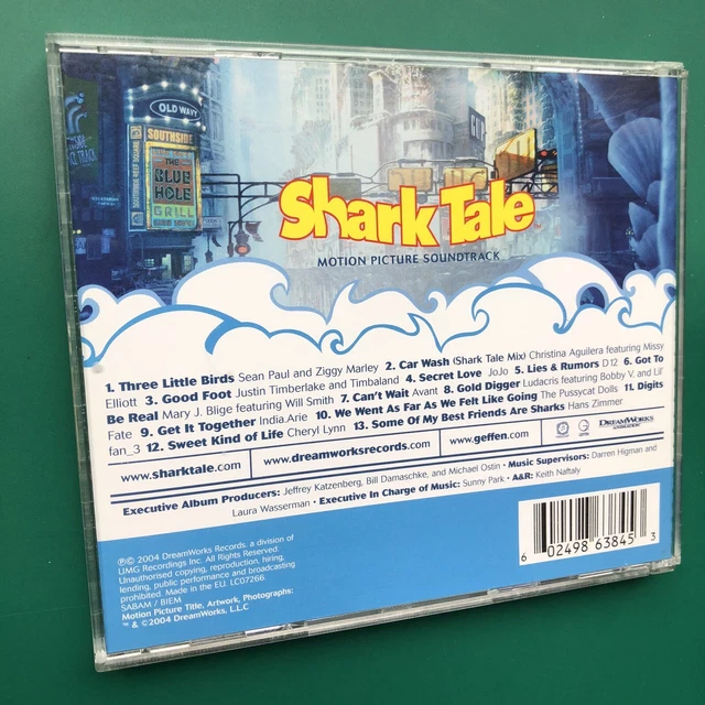 HANS ZIMMER SHARK TALE Animation Film Soundtrack CD JoJo D12 Christina ...