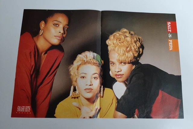 SALT N PEPA Poster Vintage 2 page Bros on the back 1980s or 90s $25.00 ...