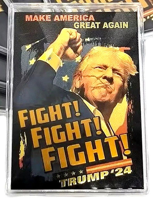 DONALD TRUMP GOLD Card Bloody Collectable CCG Trading Premium Rare US ...