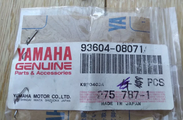 NEW GENUINE YAMAHA PIN DOWEL 93604-08071 Pack of 5 £9.99 - PicClick UK