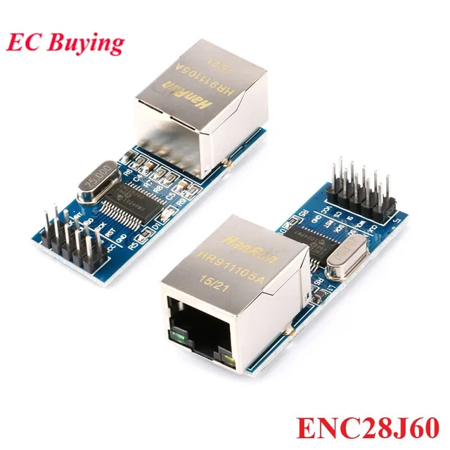 ENC28J60 ETHERNET NETWORK Module SPI Interface Board for Arduino $5.77 ...