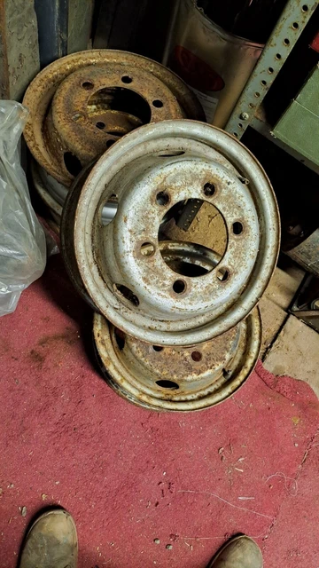 FORD TRANSIT MK1, Mk2, Twin Wheel Steel Wheels. 14", 35cwt. Bedford CF ...