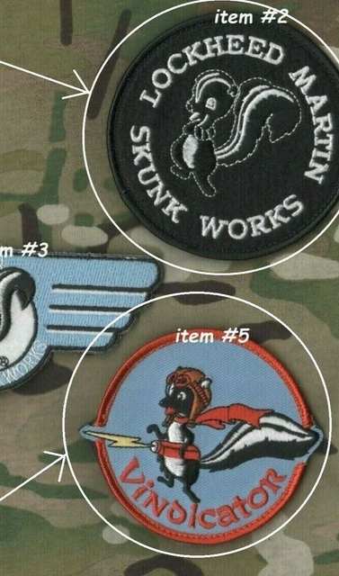 LOCKHEED-MARTIN SKUNK WORKS Sr-71 Blackbird Site-II Skunk Vêlkrö Patch ...