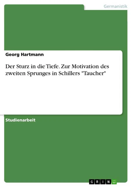 DER STURZ IN die Tiefe. Zur Motivation des zweiten Sprunges in ...