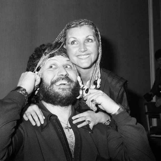 DAVE LEE TRAVIS and his wife Marianne after receiving the 1979 - 1980 ...