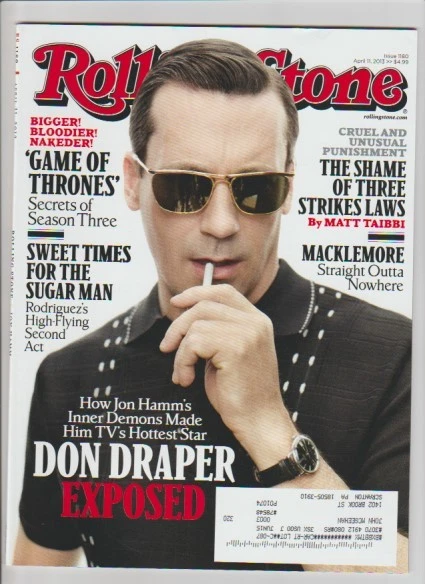 DON DRAPER JON Hamm's Issue # 1180 April 11, 2013 Rolling Stone ...