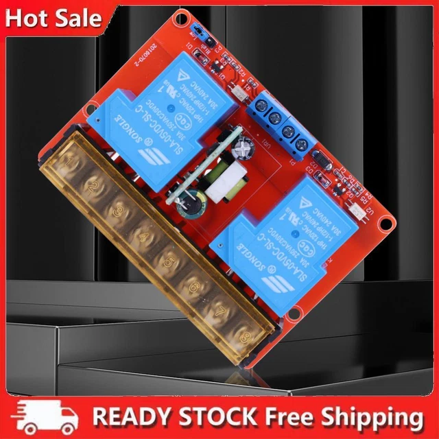 2/4 CHANNEL RELAY Module 30A High Low Level Triggered Relay DC 5V (2 ...