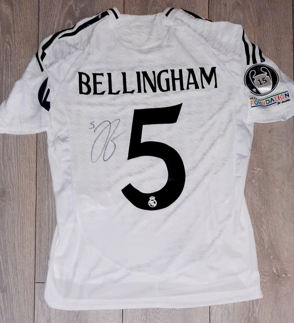 JUDE BELLINGHAM HAND Signed Real Madrid Shirt & C.O.A £149.99 - PicClick UK