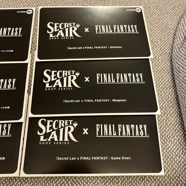 MTG SECRET LAIR X FINAL FANTASY Japanese Foil 3 Nonfoil 3 No.PM433 $949 ...