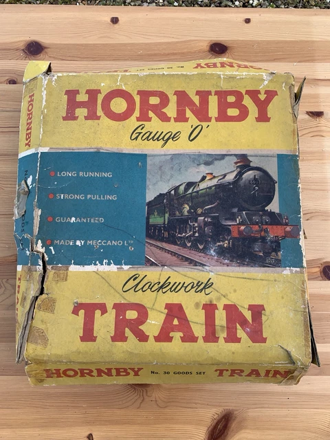 HORNBY 0 GAUGE Clockwork Freight Train Set £4.20 - PicClick UK