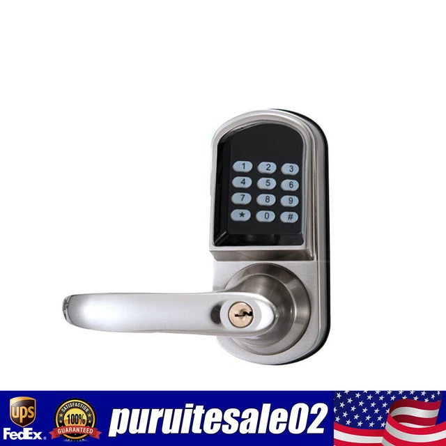 MECHANICAL DIGITAL PUSH Button Door Lock,Entry Keypad Code Handle Door ...