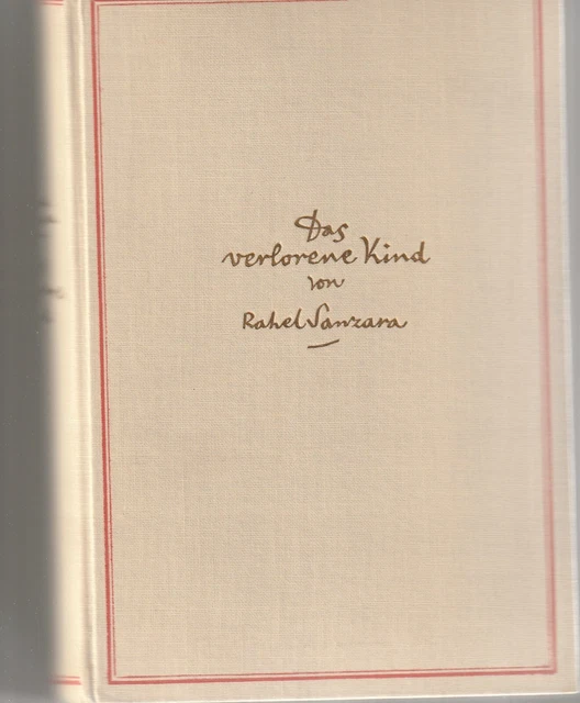 RAHEL SANZARA: DAS verlorene Kind, RAR! sehr gut erhalten EUR 49,99 ...