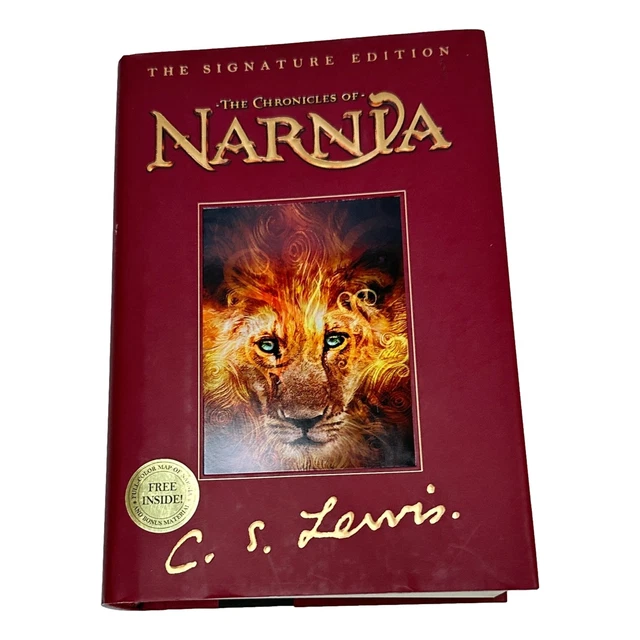 CHRONICLES OF NARNIA Omnibus CS Lewis 7 Vol HC DJ Signature First ...