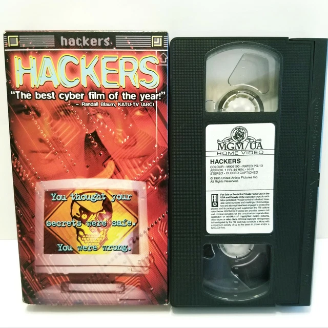 HACKERS ANGELINA JOLIE Jonny Lee Miller Vhs 1St Press 1995 Mgm Rare ...
