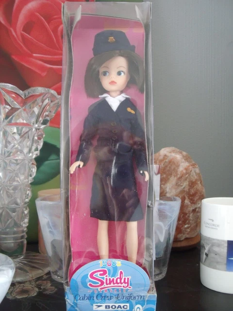 SINDY DOLL BOAC 1960s CABIN CREW UNIFORM, BOXED, 30CM £12.00 - PicClick UK