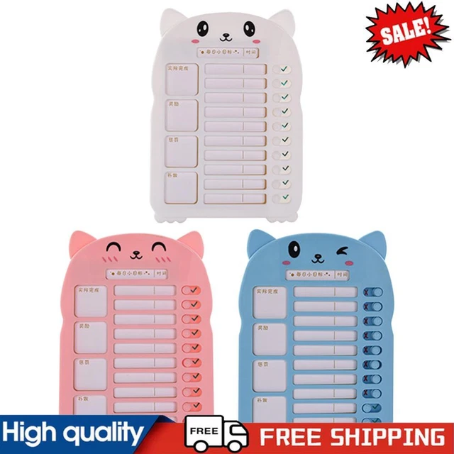 DAILY ROUTINE CHART Detachable Daily Schedule Board Cute Essential ...