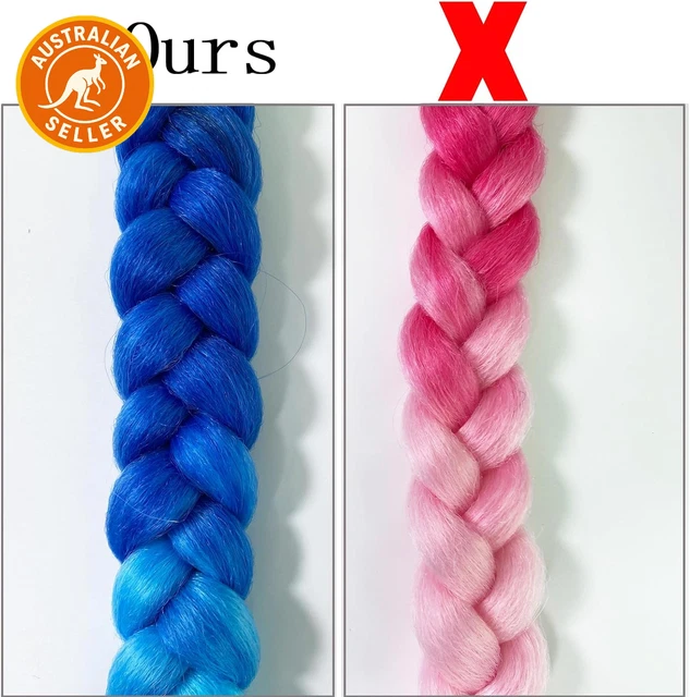 HAI HONG HELMET Hair Helmet Pigtails Gradient Ramp Helmet Ponytail with ...