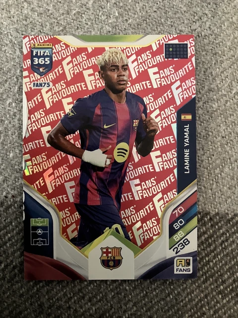 PANINI ADRENALYN XL 2026 FIFA 365 Lamine Yamal Fans Favourite Pink ...