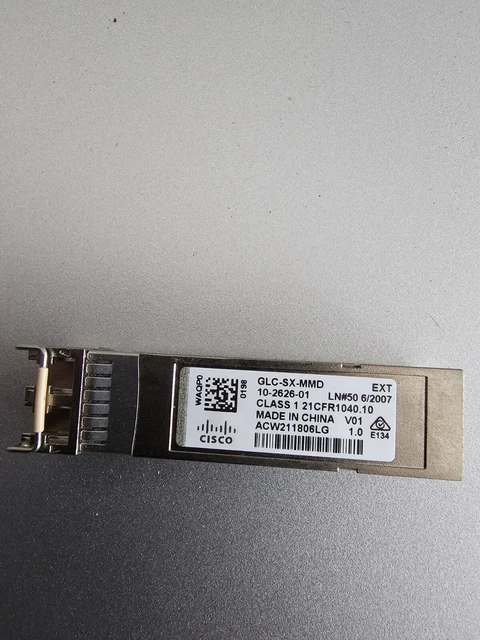 CISCO GLC-SX-MMD 10-2626-01 1000BASE-SX SFP Transceiver Module MMF ...