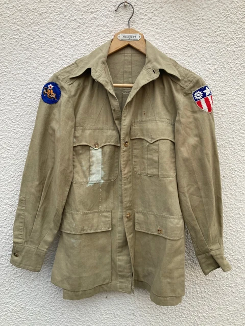 WW2 U.S ARMY 14th Air Force "Flying Tigers" Khaki Shirt China Burma ...