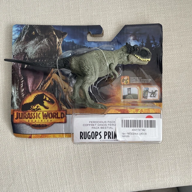 JURASSIC WORLD DOMINION Ferocious Pack Rugops Primus Dinosaur Figure ...