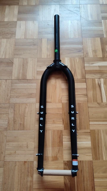 SURLY KARATE MONKEY 110 Boost 29er Disc Fork 1.1/8" 47mm Rake A-C 483mm ...