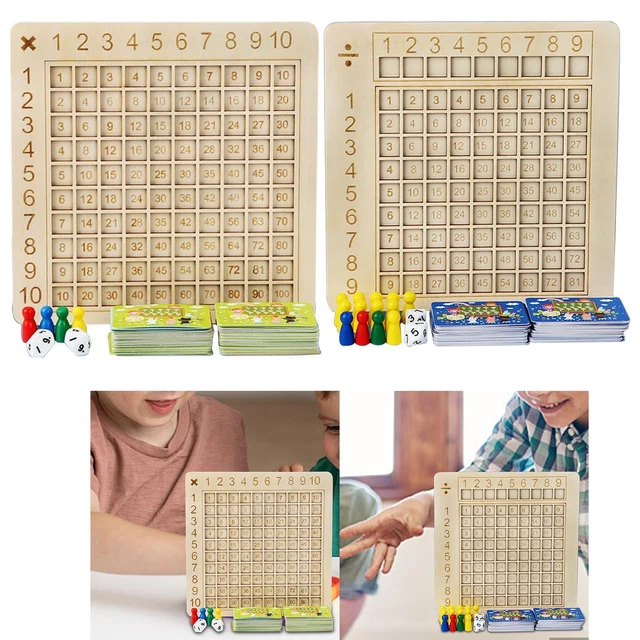 MULTIPLICATION BOARD TABLE Jeu de société Mathématiques Aides ...