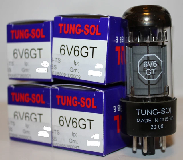 USINE PLATINE QUAD Assortis Tung Sol 6V6GT Tubes, Tout Neuf en Boîte EUR 220,67 - PicClick FR