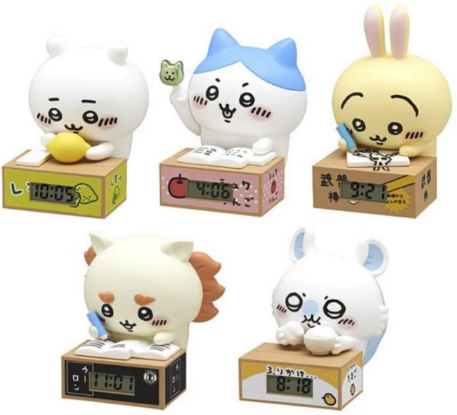 HACHIWARE USAGI MOMONGA Shisa 2023 2-in Chiikawa Clock Figure 5 Set ...
