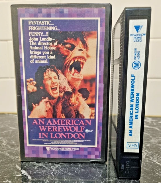 VINTAGE HORROR VHS Tape An American Werewolf In London Roadshow 1981 ...