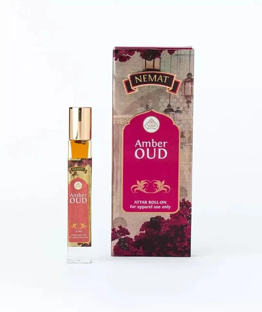 NEMAT AMBER OUD Fragrance Perfume Oil 9 mL Rollerball Bottle Roll-On 0. ...