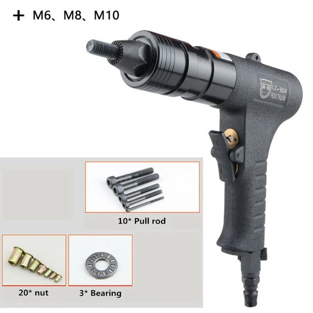 M6/M8/M10 PNEUMATIC RIVETERS Pneumatic Pull Setter Air Rivets Nut Gun ...