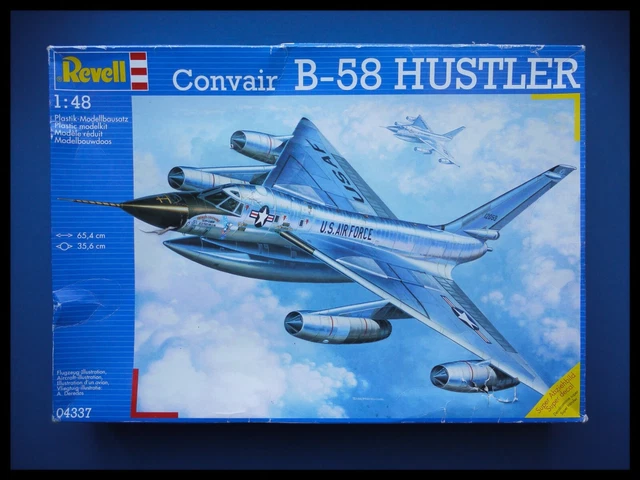 KIT MODÈLE REVELL Convair B-58 SAC HUSTLER Delta Wing Bomber 1:48 EUR ...