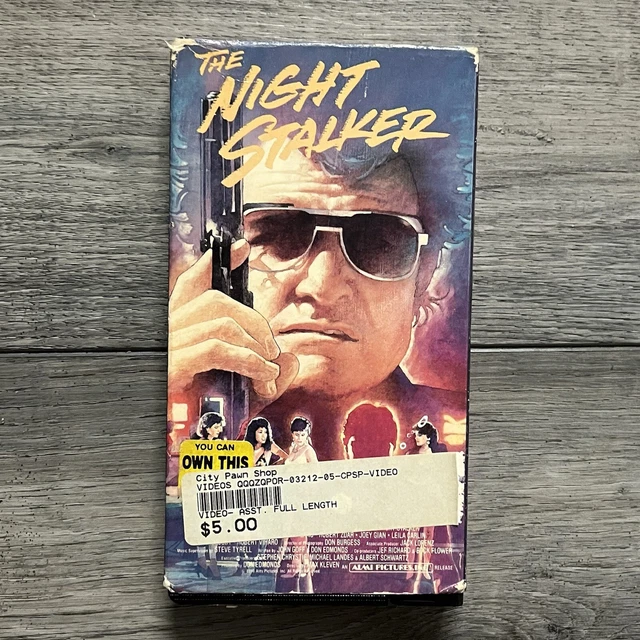THE NIGHT STALKER (VHS, 1987) Charles Napier Rare Horror Lightning ...