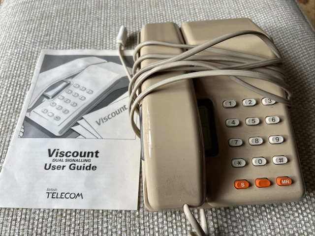 BT VISCOUNT RETRO Telephone Beige, Fully Functional £3.28 - PicClick UK
