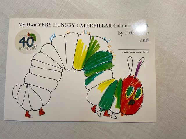 MY OWN VERY Hungry Caterpillar Colouring Book by Eric Carle (Paperback ...
