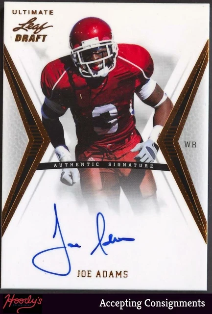 2012 LEAF DRAFT #JA1 Joe Adams Autographe AUTO recrue RC EUR 2,20 ...